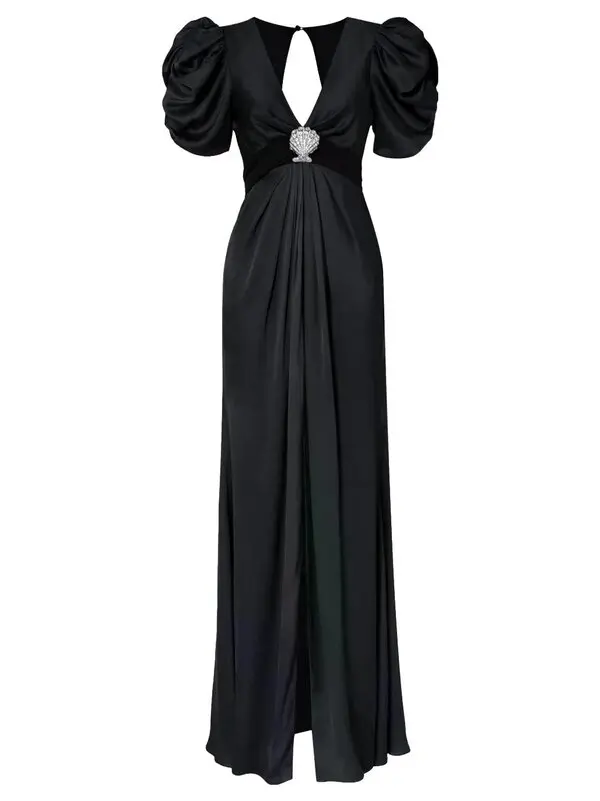 TEMPERLEY LONDON Short-sleeve Gown - Black