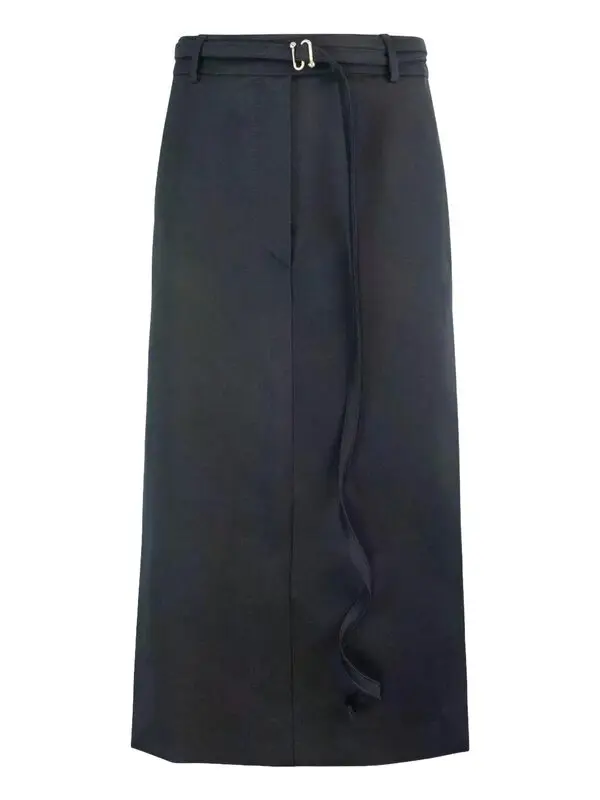 Sportmax Belted Midi Skirt - Black