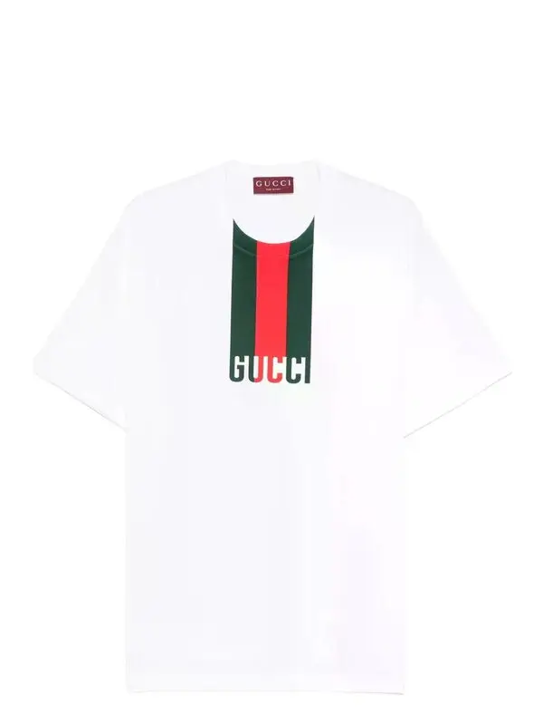Gucci Web-detail T-shirt - White
