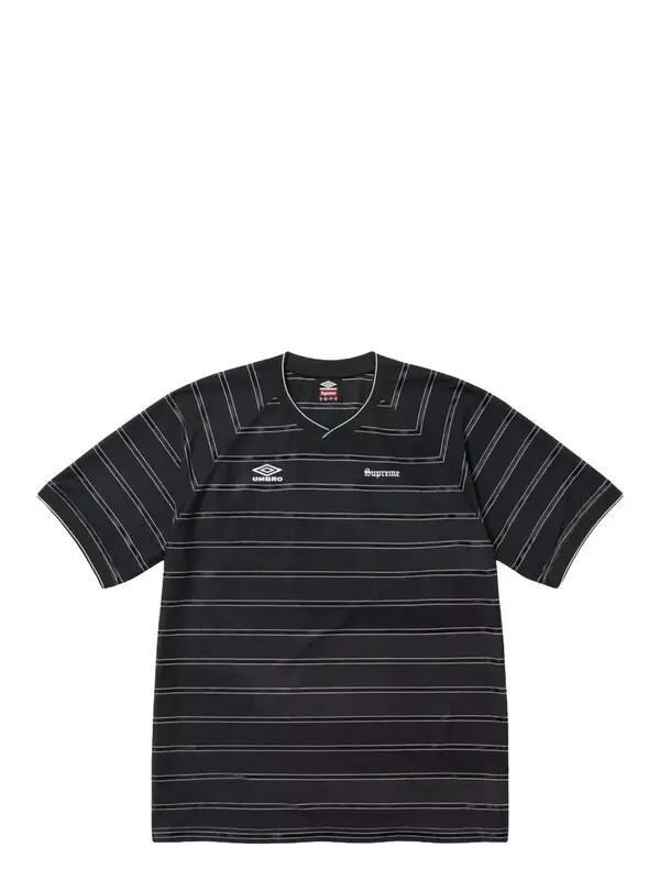 Supreme X Umbro® Striped Ss 25 Soccer Jersey - Black