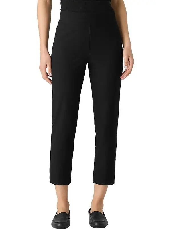 Eileen Fisher Slim Crop Pants - Black