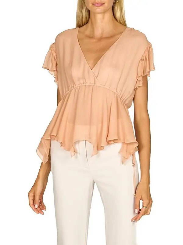 SECRET PON-PON Thea Top - Peach