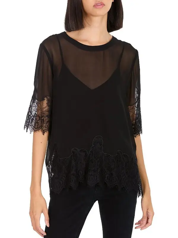 SECRET PON-PON Linnea Top - Black