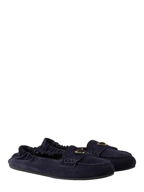 Prada Suede Loafers - Blue