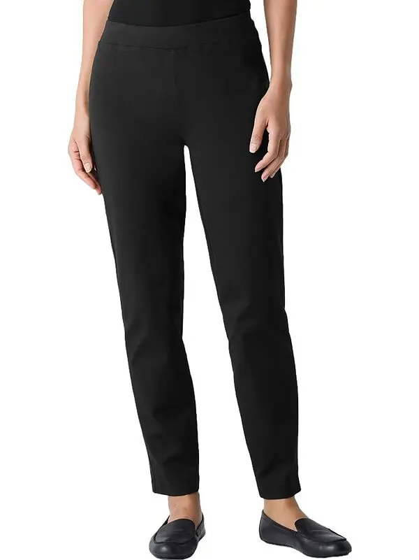 Eileen Fisher Slim Ankle Pants - Black