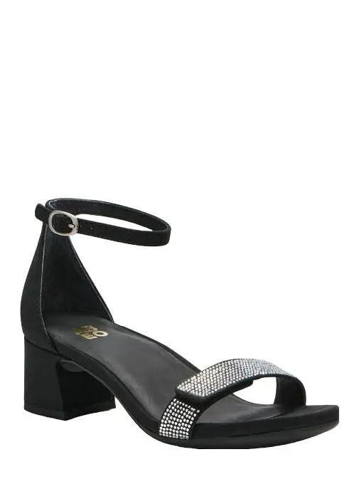 ABEO Avenue Ankle Strap Heels - Black Sparkle - Regular