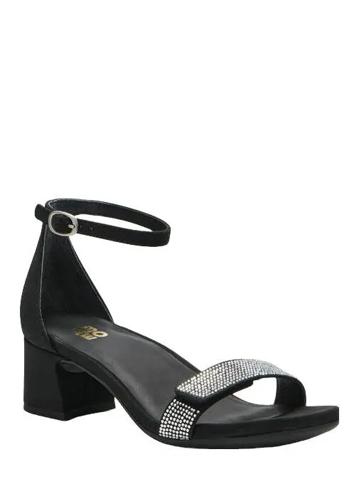 ABEO Avenue Ankle Strap Heels - Black Sparkle - Regular