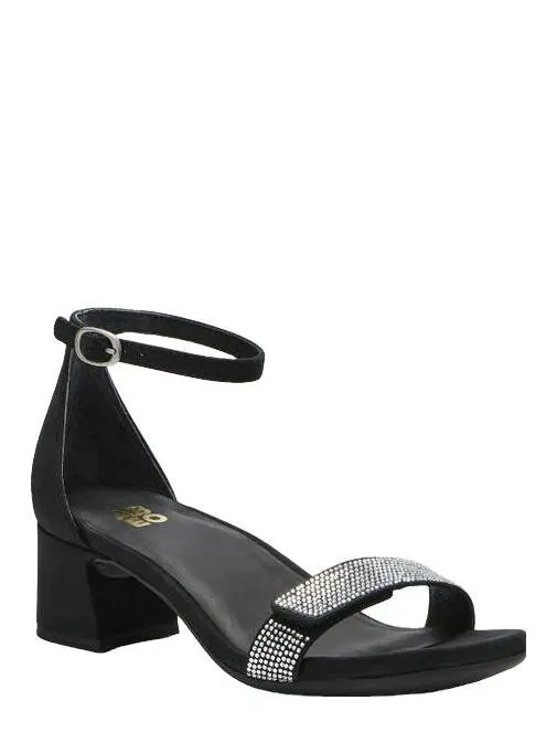 ABEO Avenue Ankle Strap Heels - Black Sparkle - Regular