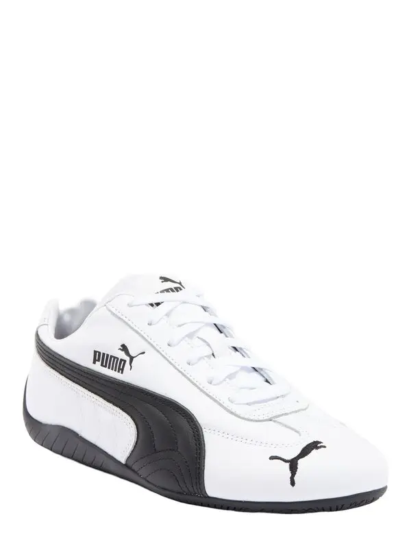 PUMA Speedcat Leather Sneaker - Puma White-puma Black