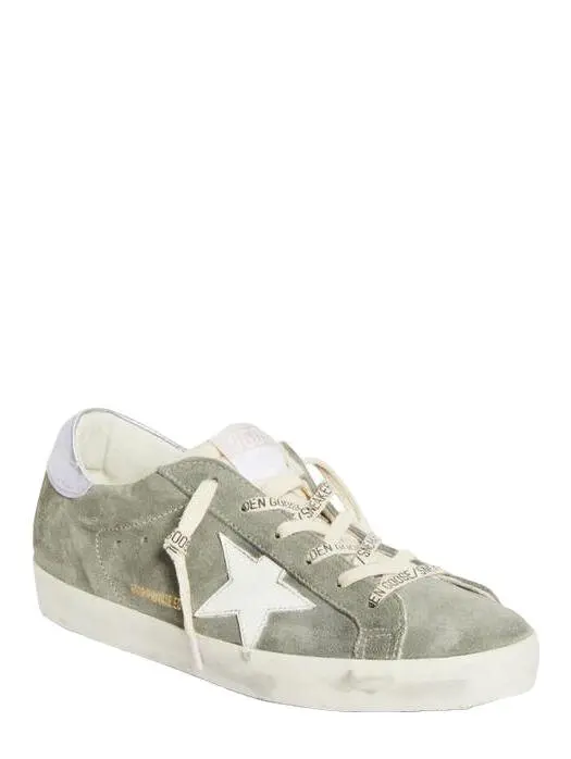 GOLDEN GOOSE Super-star Low-top Sneaker - Green/ Lilla/ White