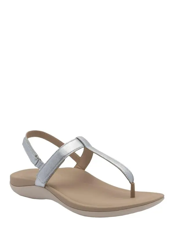 ABEO Oasis T-strap Sandals - Silver - Regular