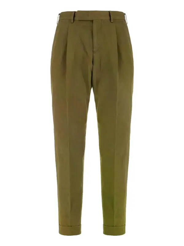 PT TORINO Straight-leg Trousers - Green