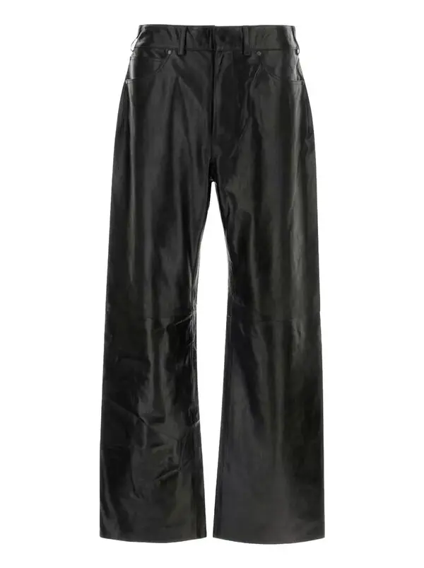 ENTIRE STUDIOS Leather Trousers - Black