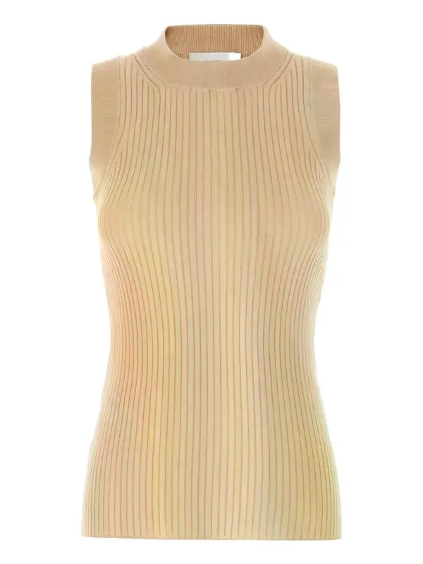 Sportmax Ribbed-knit Tank Top - Neutrals
