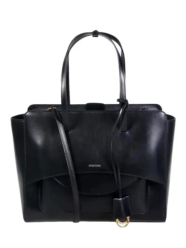 HIDESINS Leather Tote Bag - Black