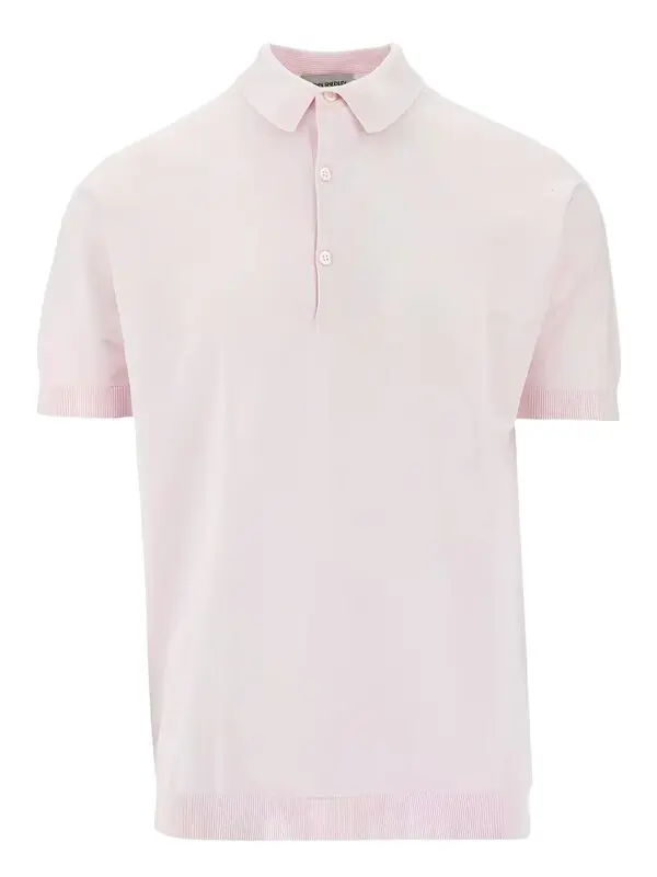 John Smedley Adria Polo Shirt - Pink
