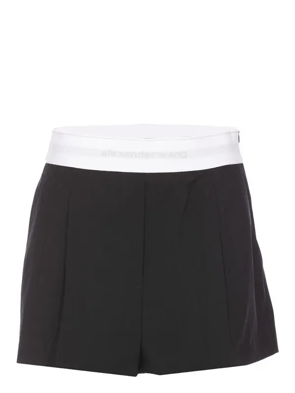 Alexander Wang High Waisted Flared Shorts - Black