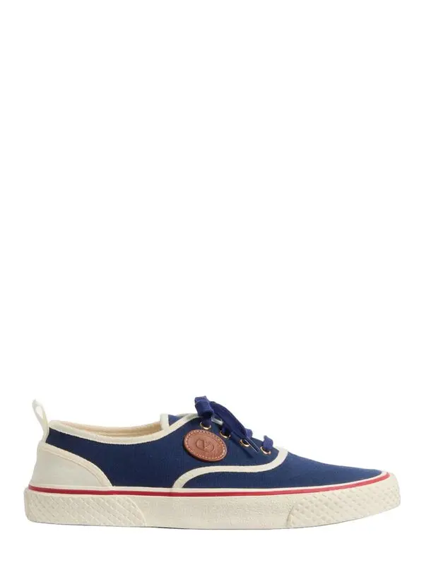 Valentino Garavani Vlogo Signature Canvas Sneakers - Bright Indigo