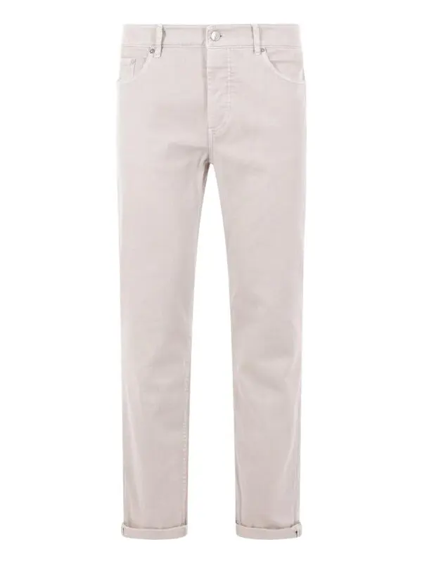 Brunello Cucinelli Stretch Cotton Denim Jeans - Jute