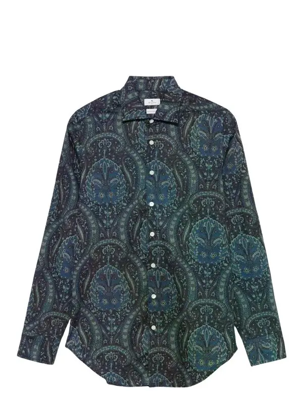 Etro Paisley-print Shirt - Blue