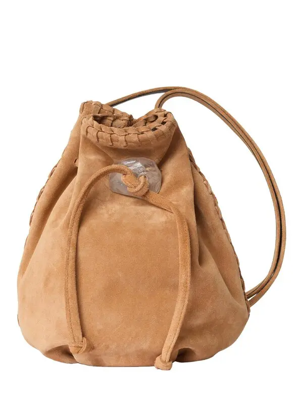IACOBELLA - Nirmala Large Suede Bucket Bag