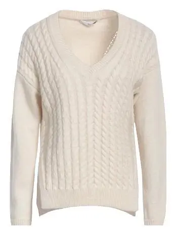 High Knitted Sweater - White