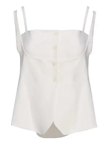 LOW CLASSIC Woven Top - White