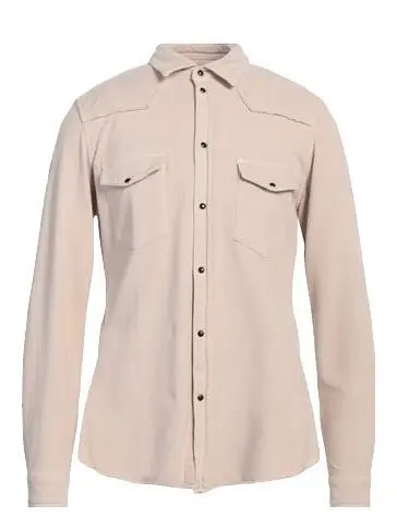 BERNA Shirt Military Size Cotton, Elastane - Beige