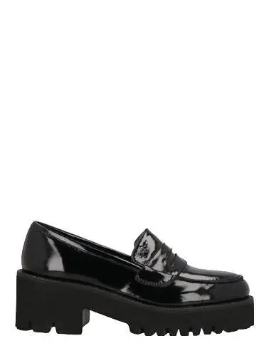 PREGUNTA Patent Leather Penny Loafers - Black