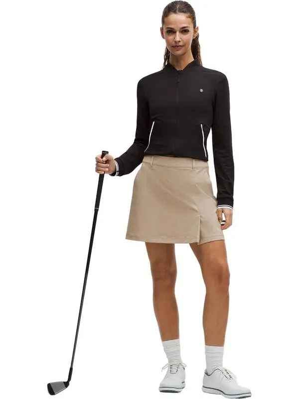 Lululemon Stretch Twill Front Pleat Golf Skirt - Wacky Khaki