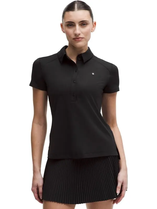 Lululemon Quick-dry Short Sleeve Polo Shirt - Black