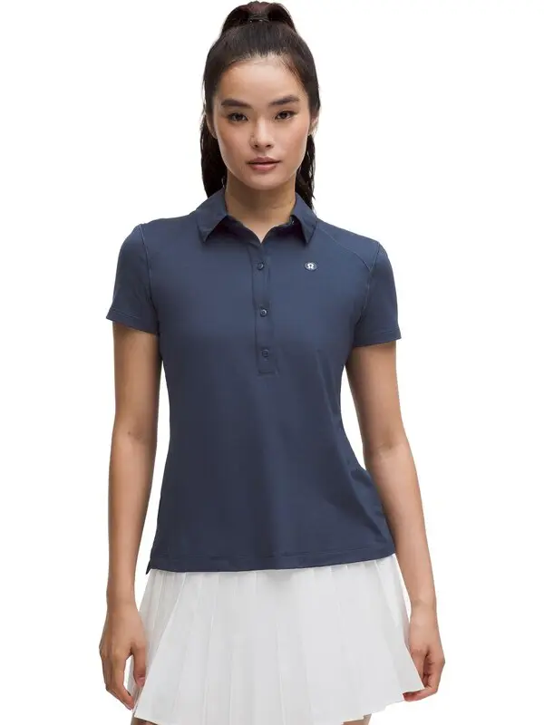 Lululemon Quick-dry Short Sleeve Polo Shirt - Club Blue