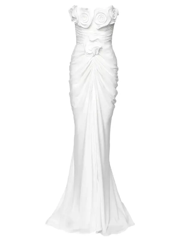 ANA RADU Strapless Gown - White