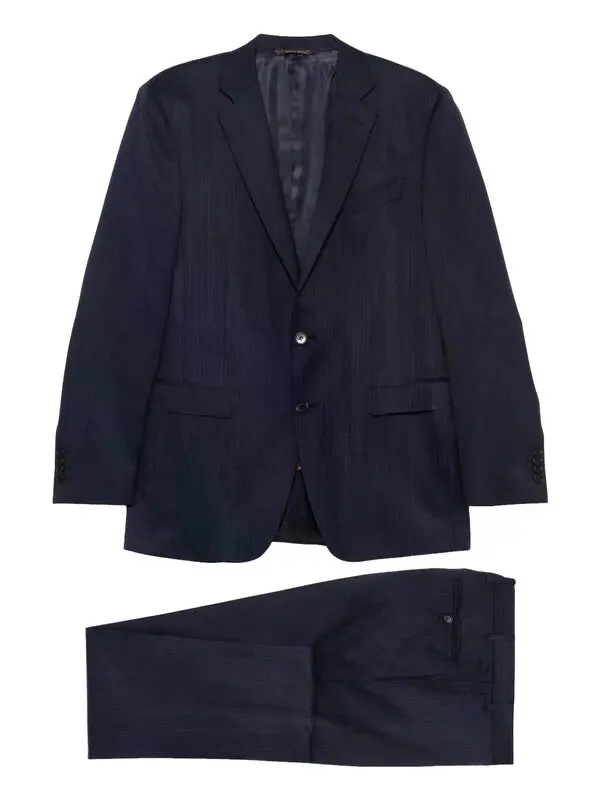 Canali Checked Suit - Blue