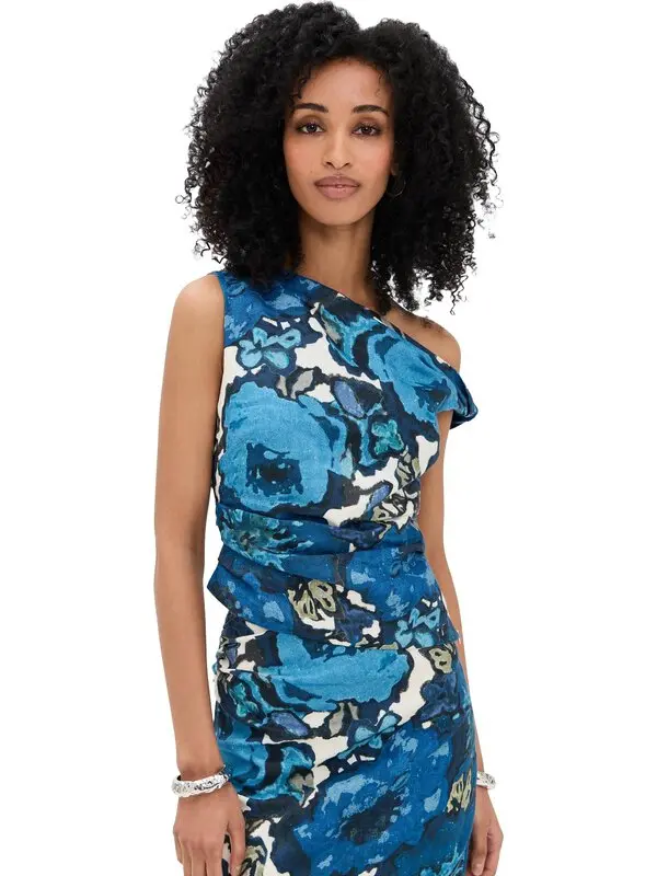 Sir The Label Camellia Twist Top - Flora Print