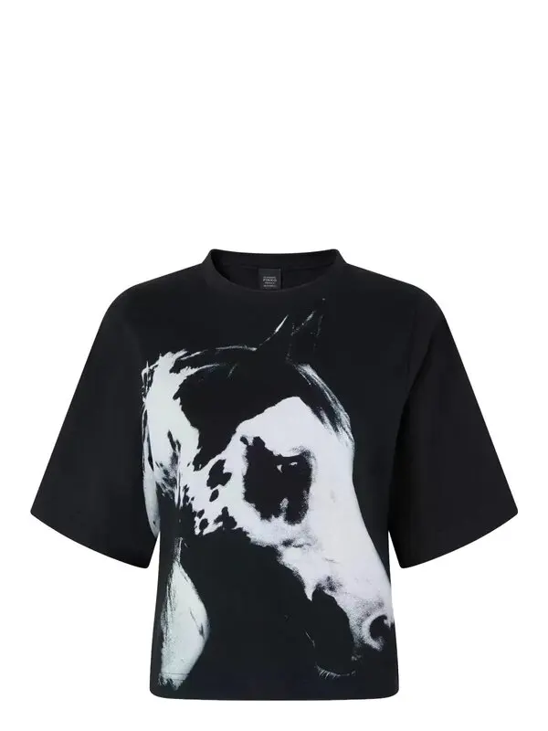 Pinko Horse-print T-shirt - Black