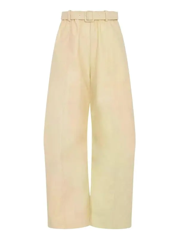 Rosetta Getty Belted Tapered Trousers - Yellow