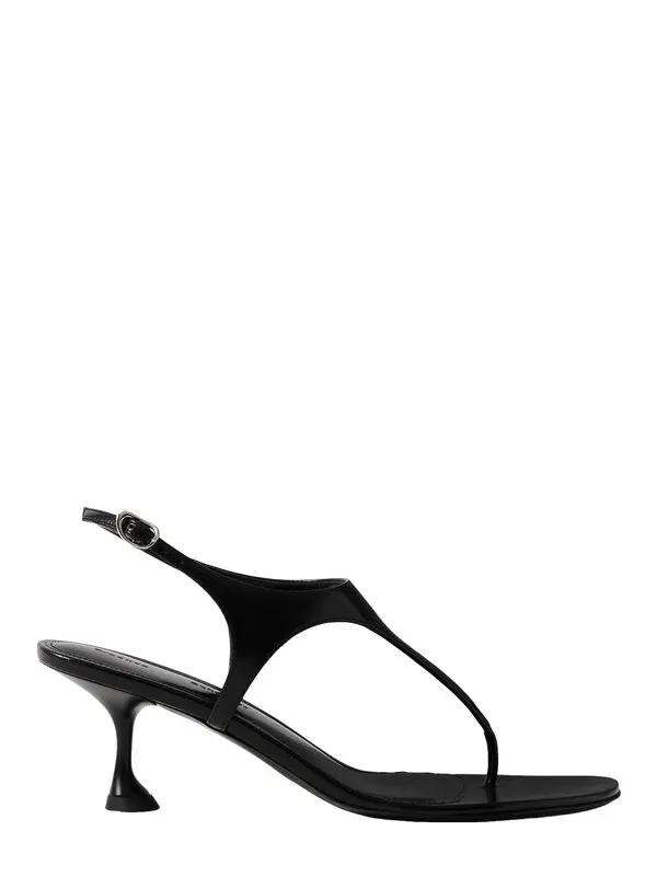 Proenza Schouler Leather Thong Sandals - Black