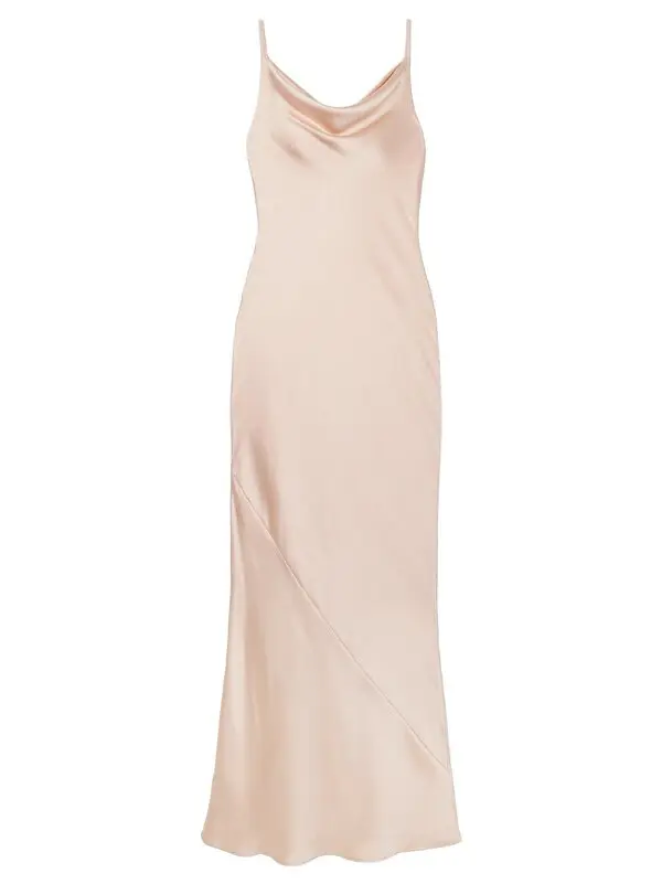 Norma Kamali Maria Draped Maxi Dress - Pink