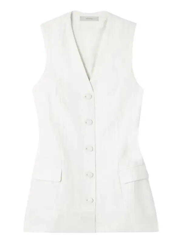 Faithfull The Brand Eloise Linen Vest - White