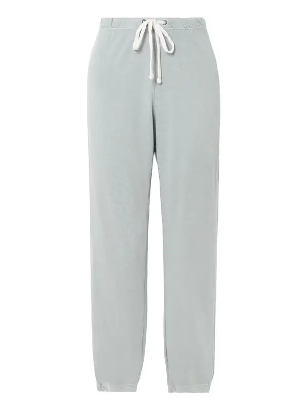 JAMES PERSE Cotton-terry Track Pants - Gray