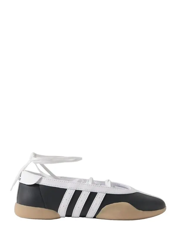 ADIDAS ORIGINALS Taekwondo Mei Ballet Leather Sneakers - Black