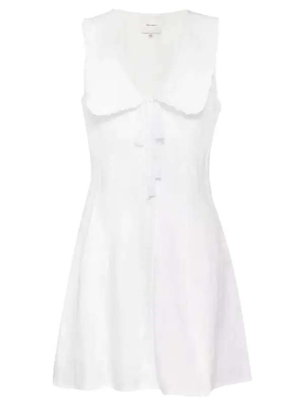 REFORMATION Soraya Linen Dress - White