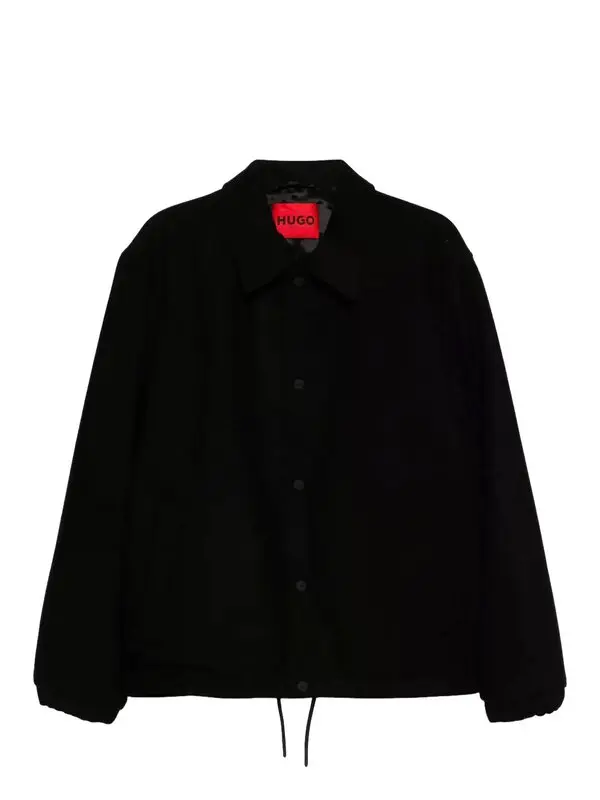 Hugo Adjustable Hem Coach Jacket - Black
