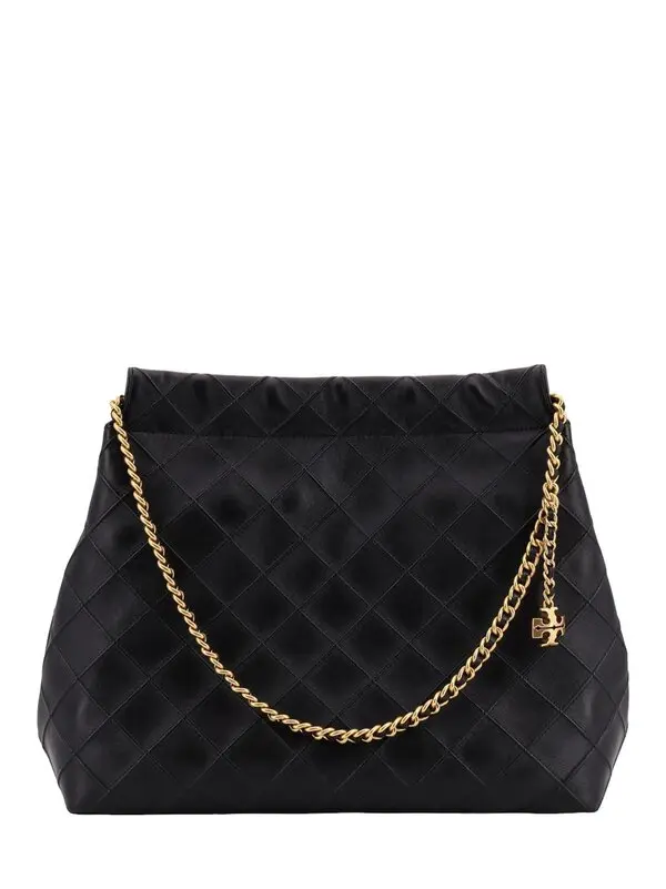 Tory Burch Quilted Chain Strap Shoulder Bag - Black