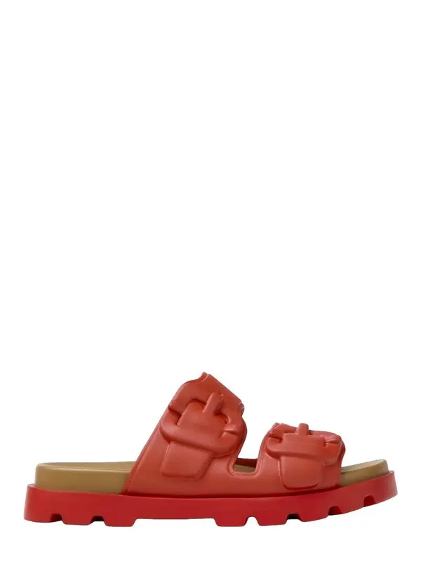 Camper Flat Sandal - Red