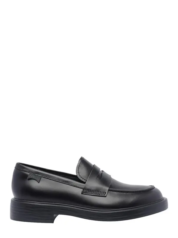 Camper Dean Leather Loafers - Black