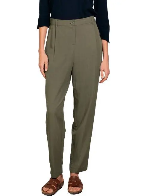 CELTIC & CO. Tapered Leg Trousers - Khaki