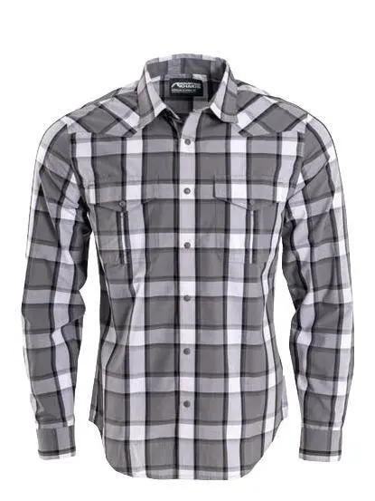 MOUNTAIN KHAKIS Rodeo Long Sleeve Woven Shirt - Gunmetal