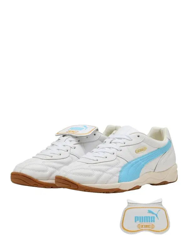 PUMA King Indoor Soccer Sneakers - Puma White/vibrant Blue